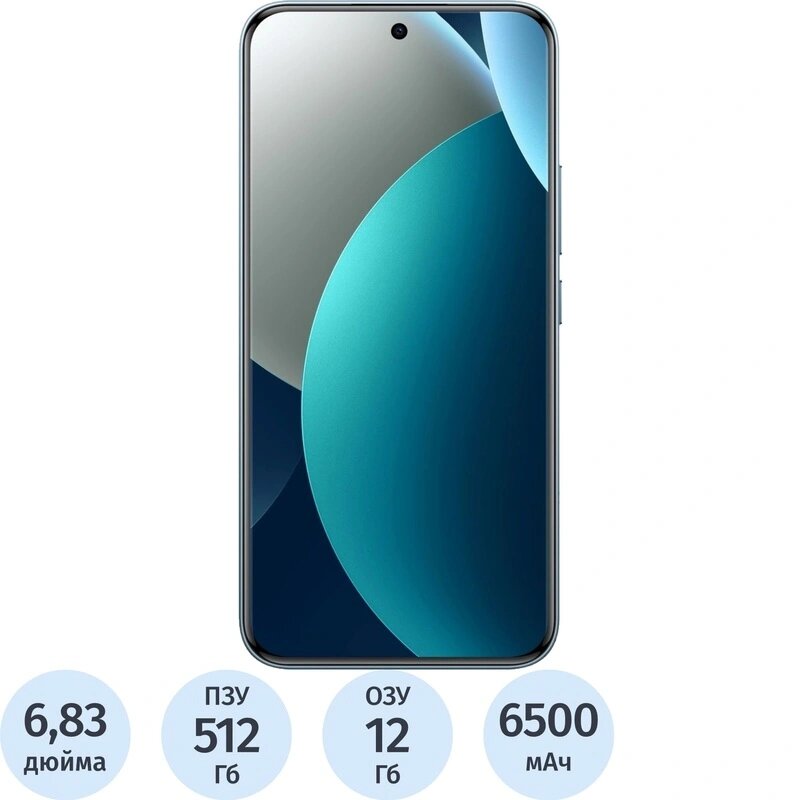 Смартфон Xiaomi REDMI Note 15 Pro+ 5G 12+512 ГБ голубой (MZB0MJIRU)
