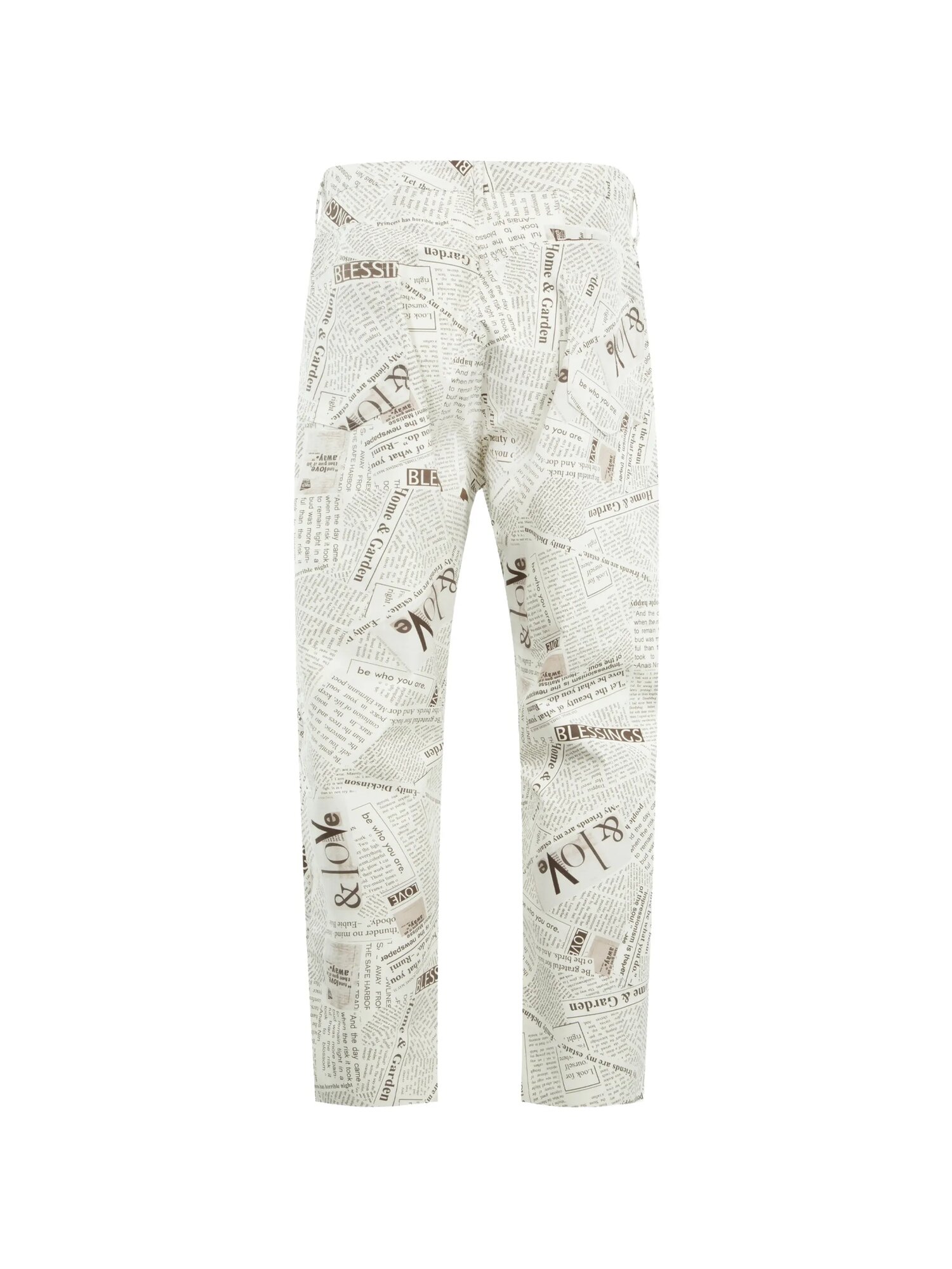 Джинсы Engineered Garments Newspaper-print jeans, размер L, white — фото 1