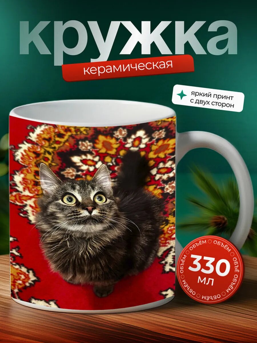 Кружка Дагестанский бархатный кот 22,