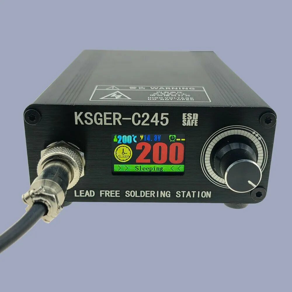 Паяльная станция KSGER 180 Вт, модель C245, температура 50-500°C, алюминиевый корпус