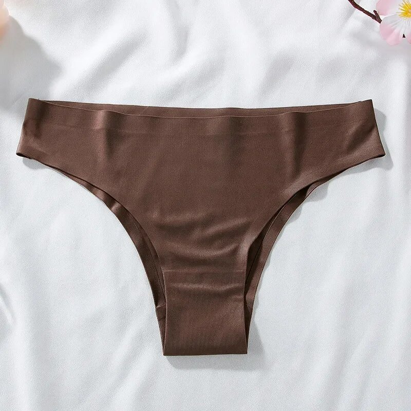 MOONBIFFY Трусы из ледяного шелка Коричневый, M, Dark Brown