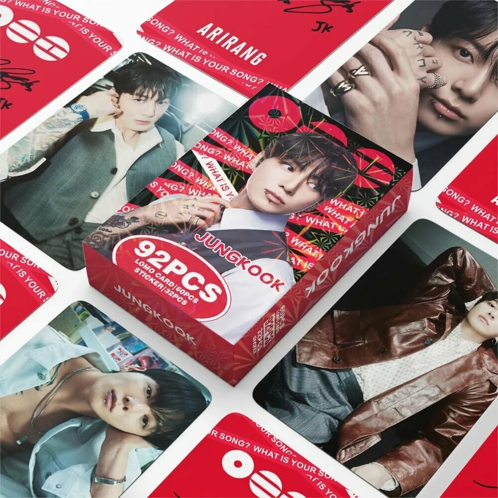 KPOP 92шт/коробка BTS SOLO JUNGKOOK ARIRANG Фотокарточки ARIRANG JUNGKOOK Коллекционная карточка