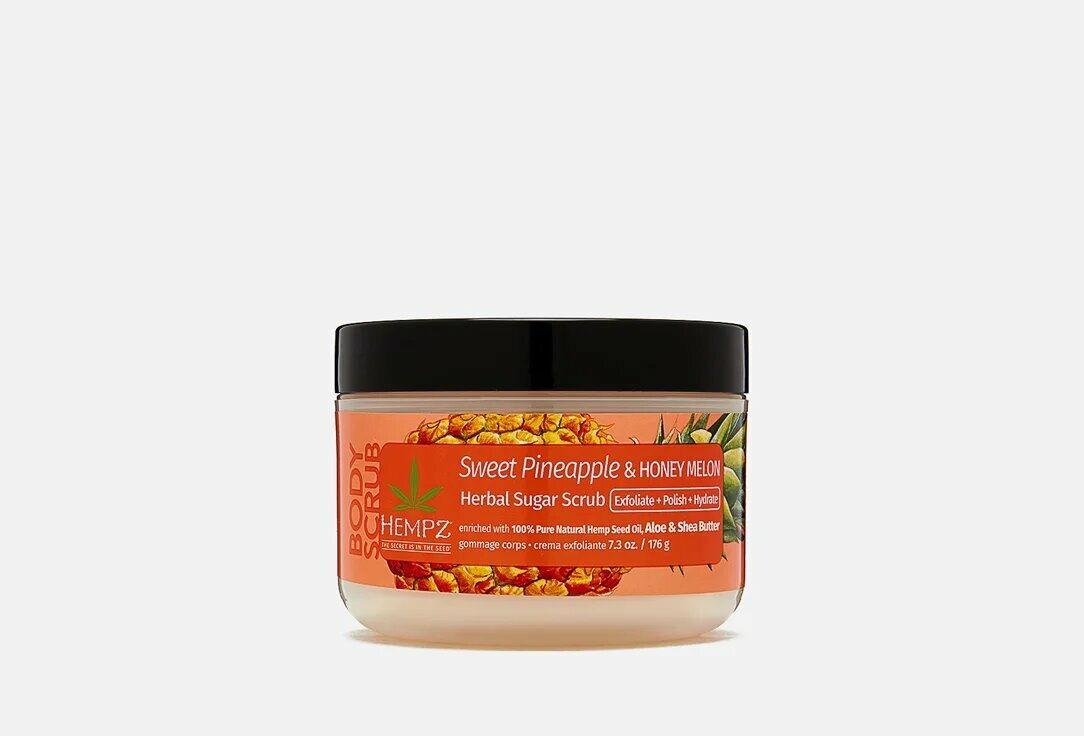 HEMPZ Sweet Pineapple & Honey Melon Скраб сахарный для тела 176 г