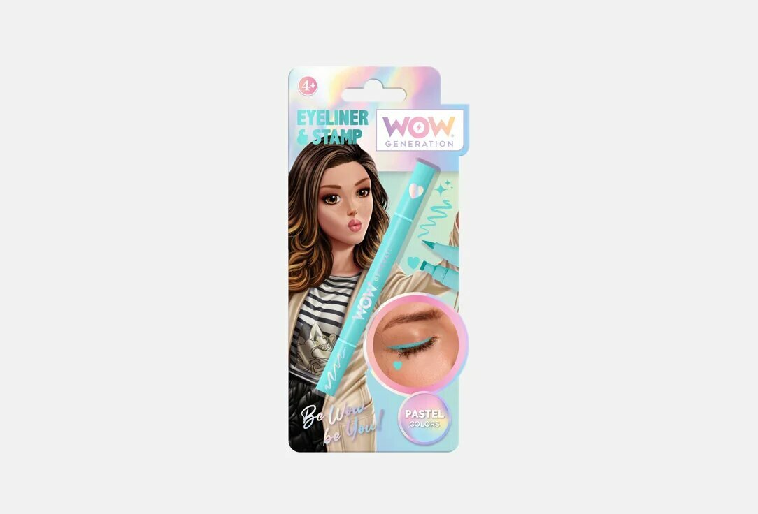 WOW Generation heart детская подводка для глаз со штампом 20 г Mint