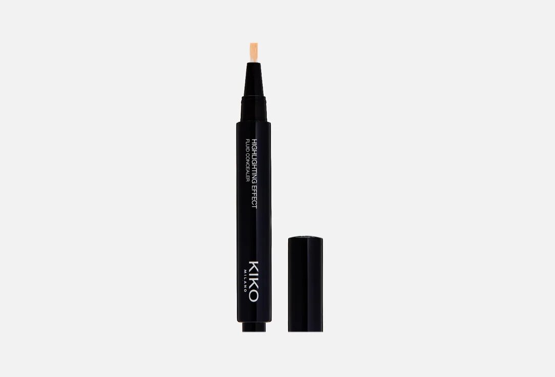 KIKO Milano HIGHLIGHTING EFFECT FLUID CONCEALER Корректор для лица 2 мл 01, Porcelain
