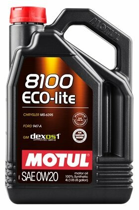 Моторное масло MOTUL 8100 Eco-lite 0W-20 (4л) 113492, MOTUL-0W20-EL-4L