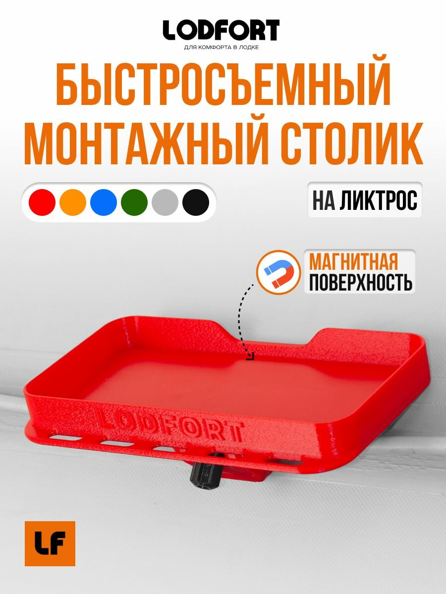 Столик рыболовный большой (органайзер) на ликтрос для ПВХ лодки