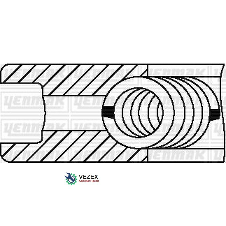 YENMAK 91-09296-000 Кольца поршневые комплект
