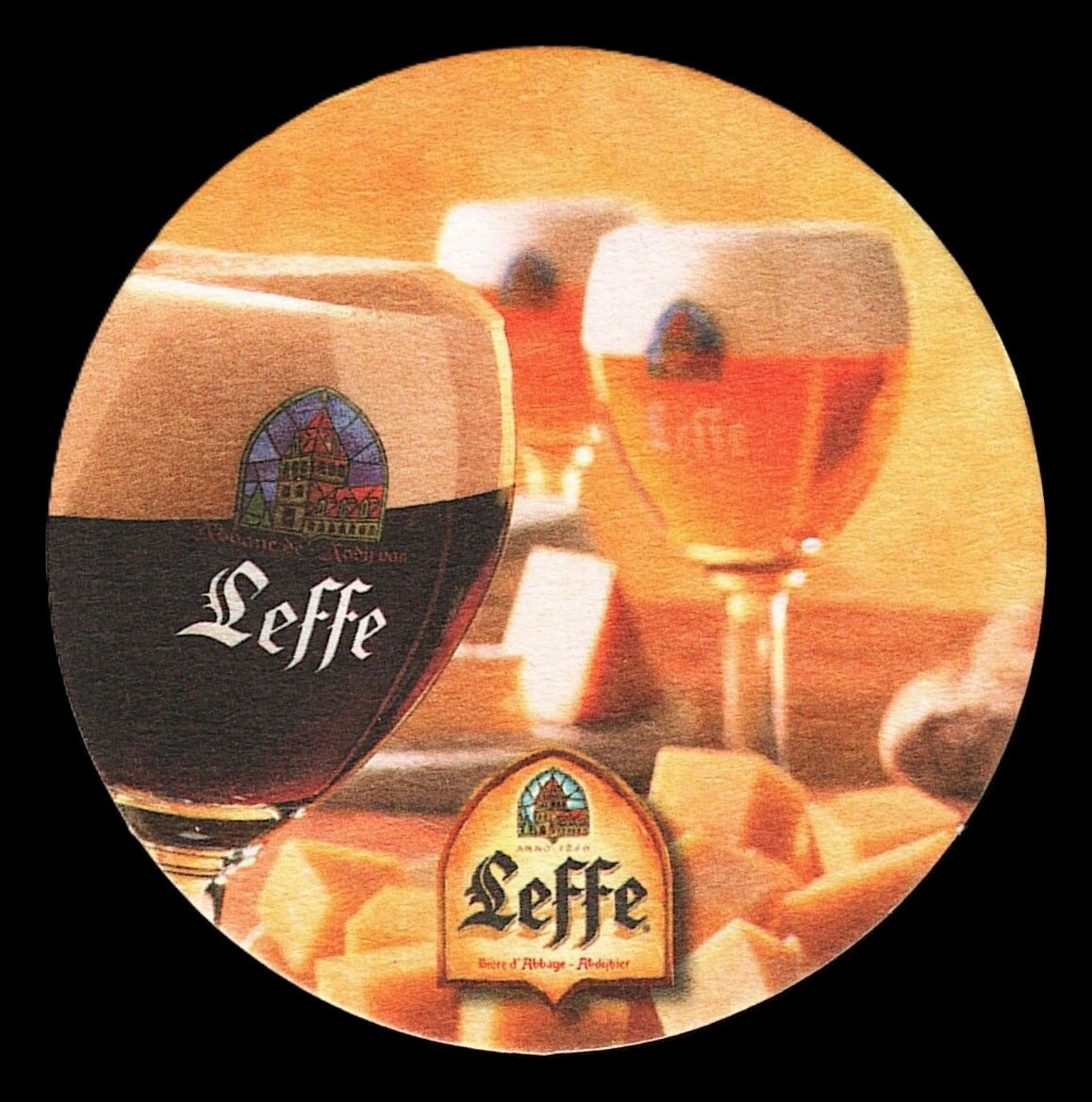 Бирдекель (костер) Бельгия Leffe dark (подставка под пивной бокал)