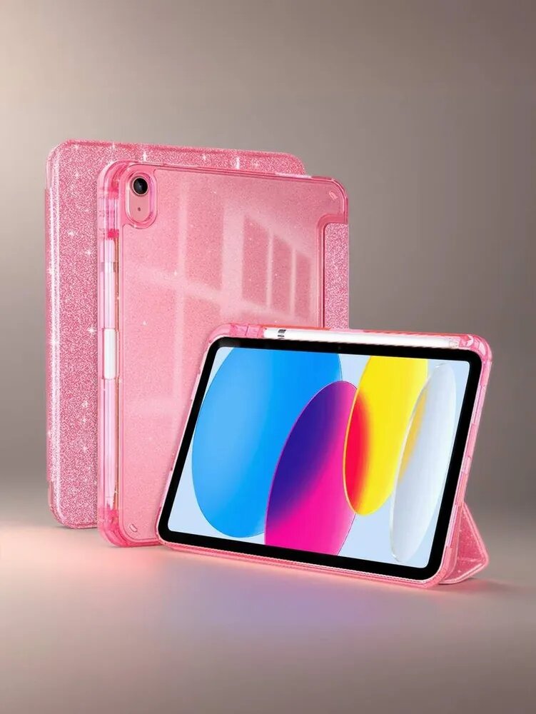 Чехол для Apple iPad 10 (2022) и iPad 11 (2025) нежно-розовый