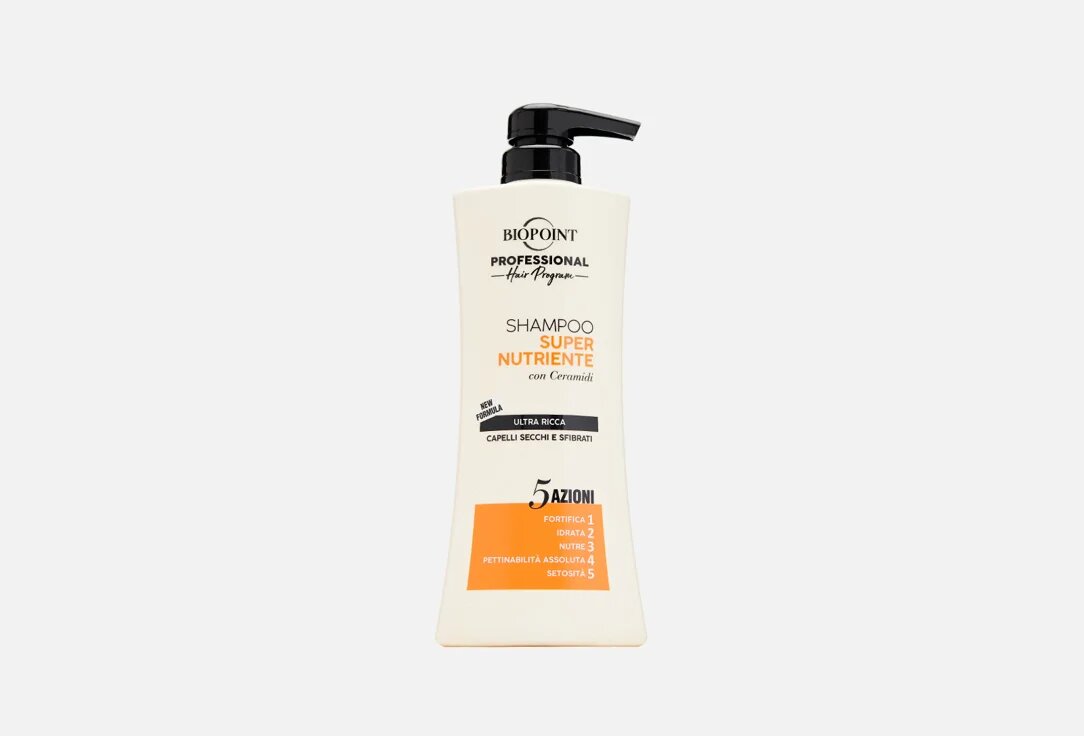 Biopoint Super Nourishing Шампунь для сухих и тусклых волос 400мл