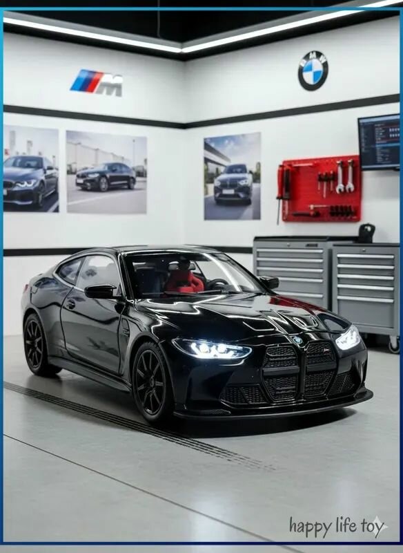 Металлическая инерционная машинка (модель автомобиля) BMW БМВ М4 1:24