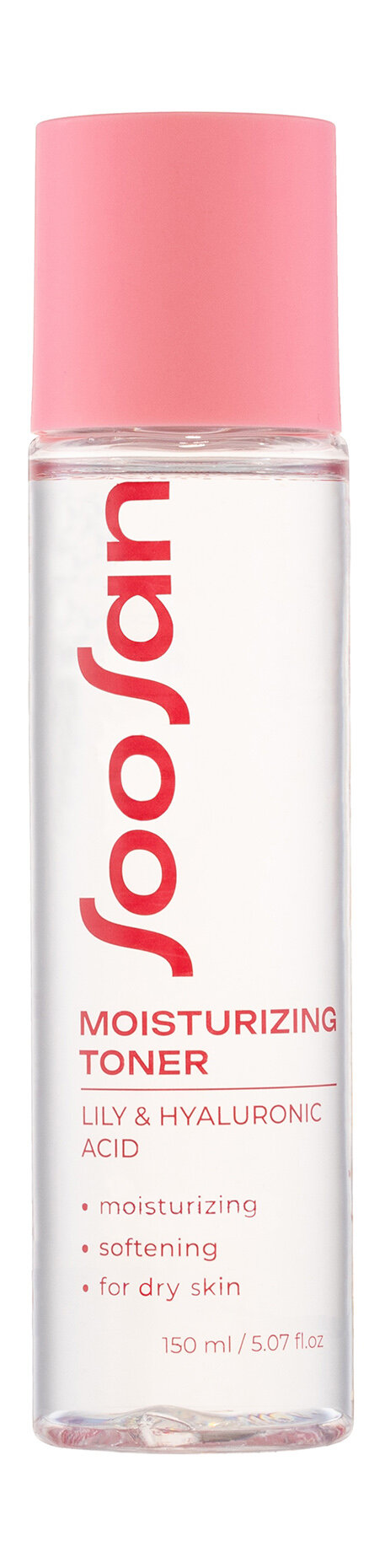 SOOSAN Тонер для лица Lily & Hyaluronic Acid увлажняющий, 150 мл