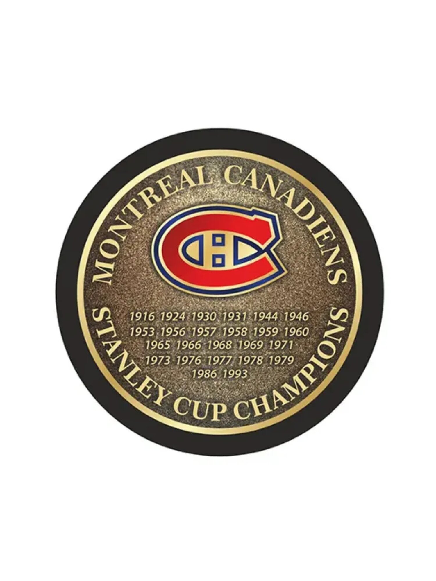 Шайба Sportfanat НХЛ Champions 24-Time Stanley Cup Монреаль 1-ст.