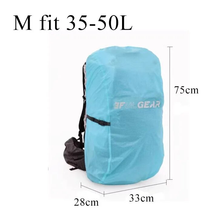 3F UL GEAR Рюкзак дождевик UHMWPE S/M/L/XL Blue M 35-50L