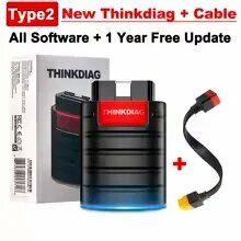 THINKCAR новая обувь Thinkdiag 1 Двусторонний Полный программный бесплатный сканер диагностики OBD2 Инструмент диагностики