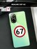 Чехол на Realme C67 4G / Реалми C67 4G с принтом Знак 67, прозрачный