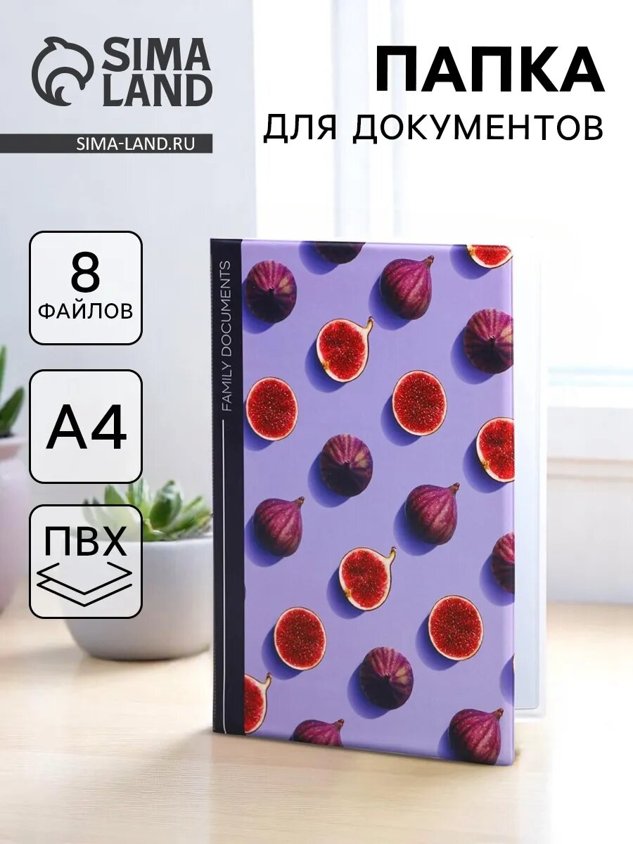 Папка канцелярская с файлами а4