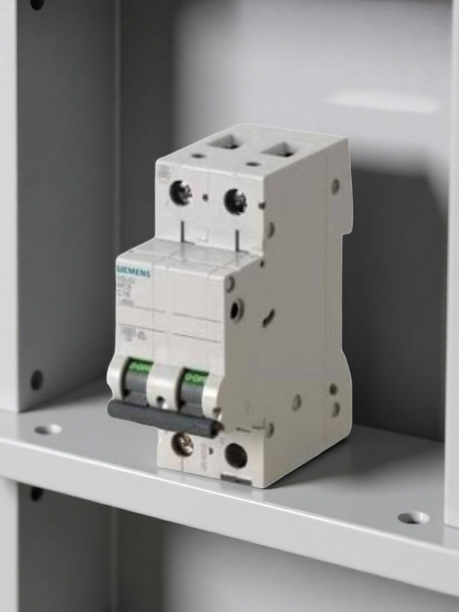 Выключатель автоматический двухполюсный 10А С 6кА Siemens 5SL6210-7