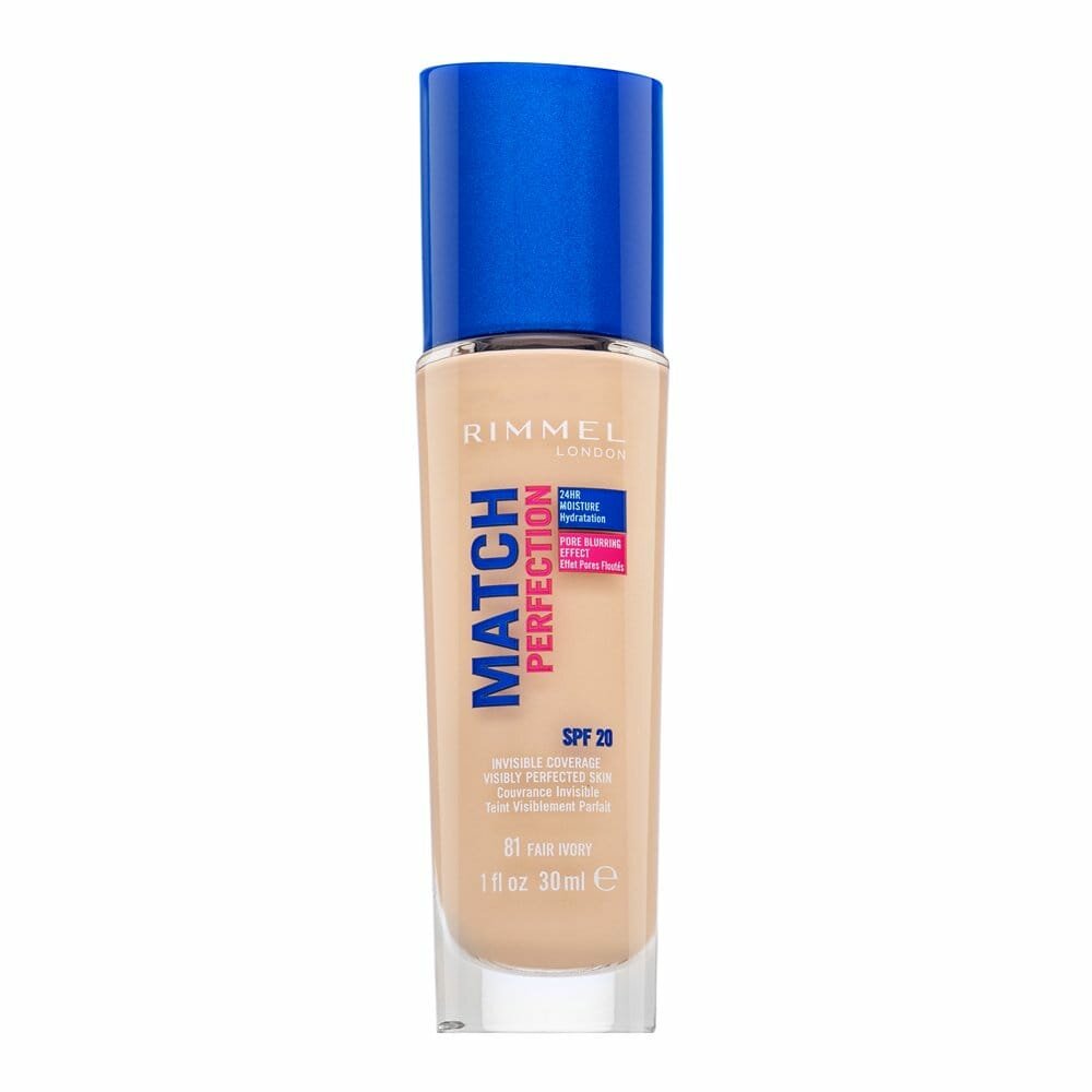 Тональный крем Rimmel London Match Perfection 24HR SPF20 Foundation 081 Fair Ivory 30 мл