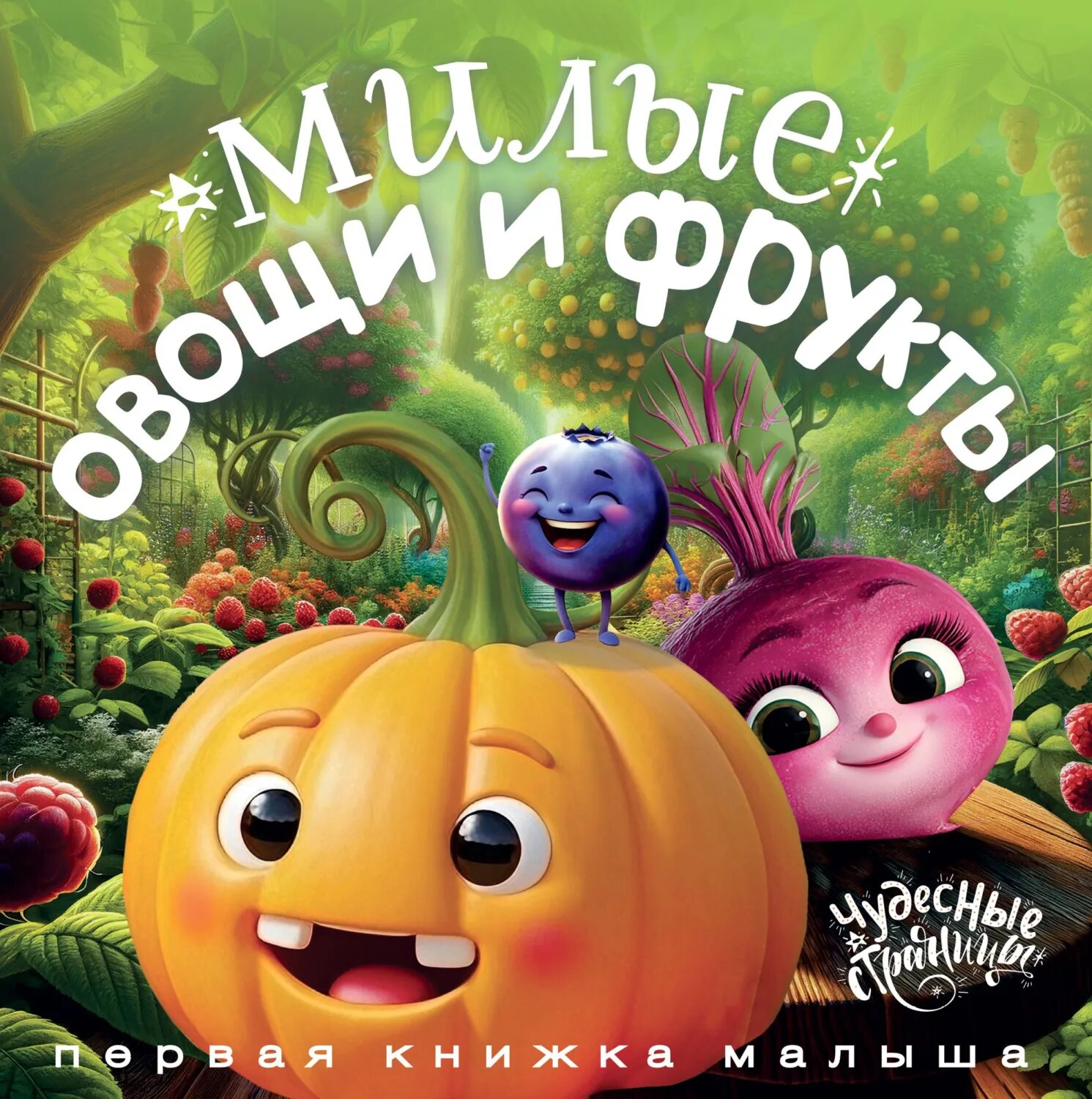 Милые овощи и фрукты. Первая книжка малыша [Цифровая книга]