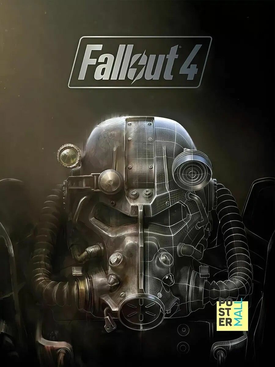 Постер для интерьера на стену (40х50 см). Игра Fallout 4