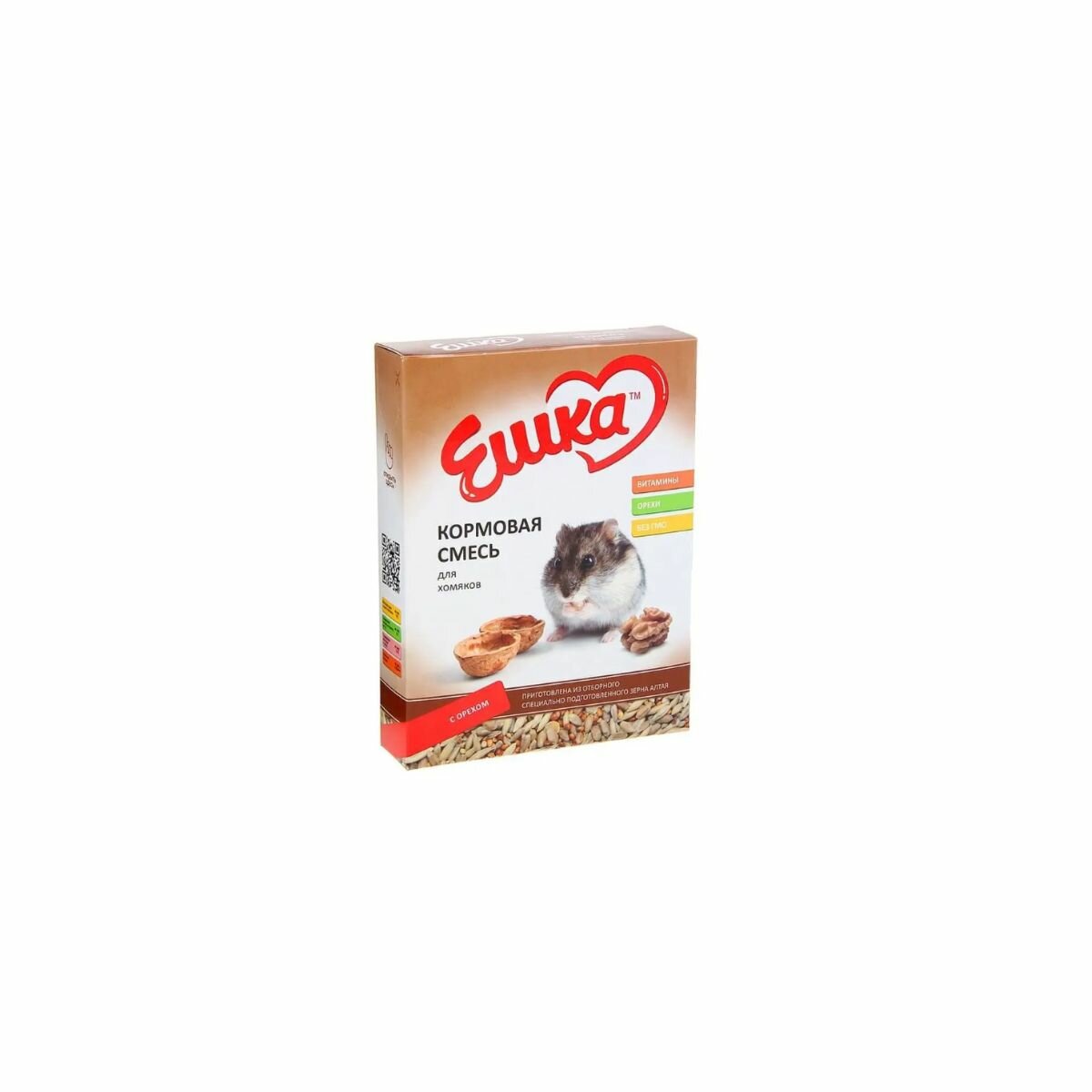 Ешка Кормовая смесь ореховая для хомяков, 450 гр
