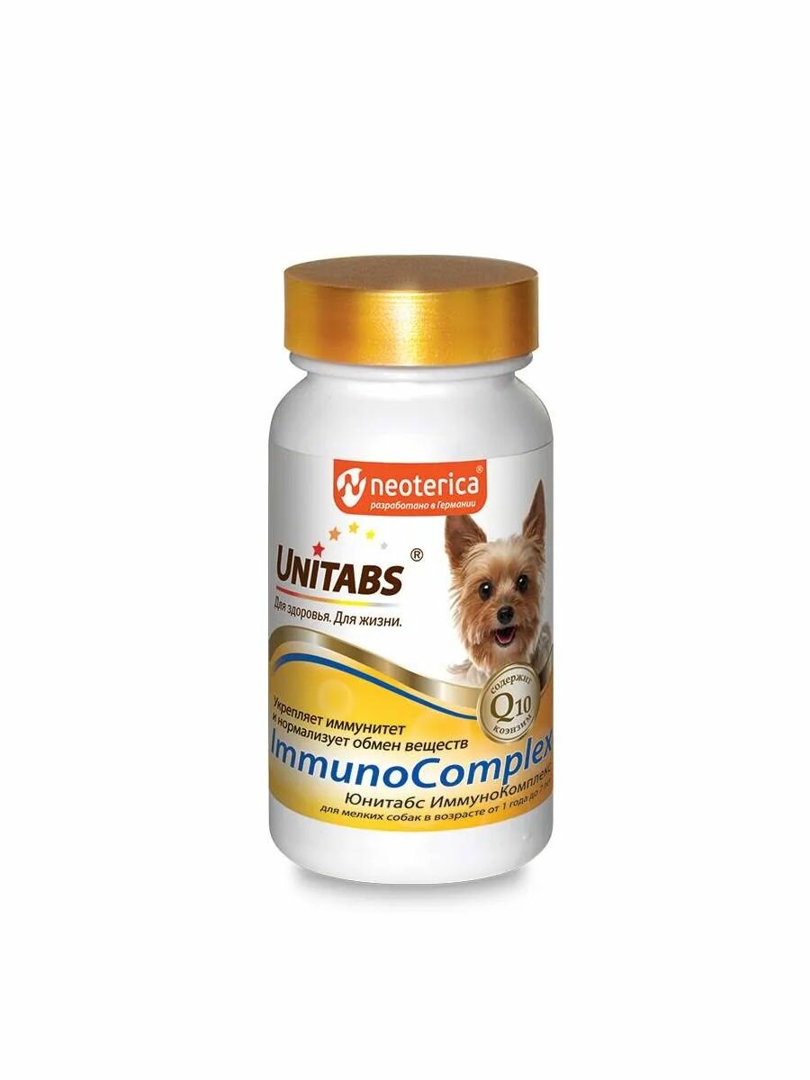 Unitabs Витамины для собак ImmunoComplex для мелких собак, 100 таблеток