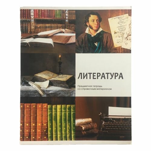 Тетрадь предметная литература 48 листов Яркий ЭКО, в линию