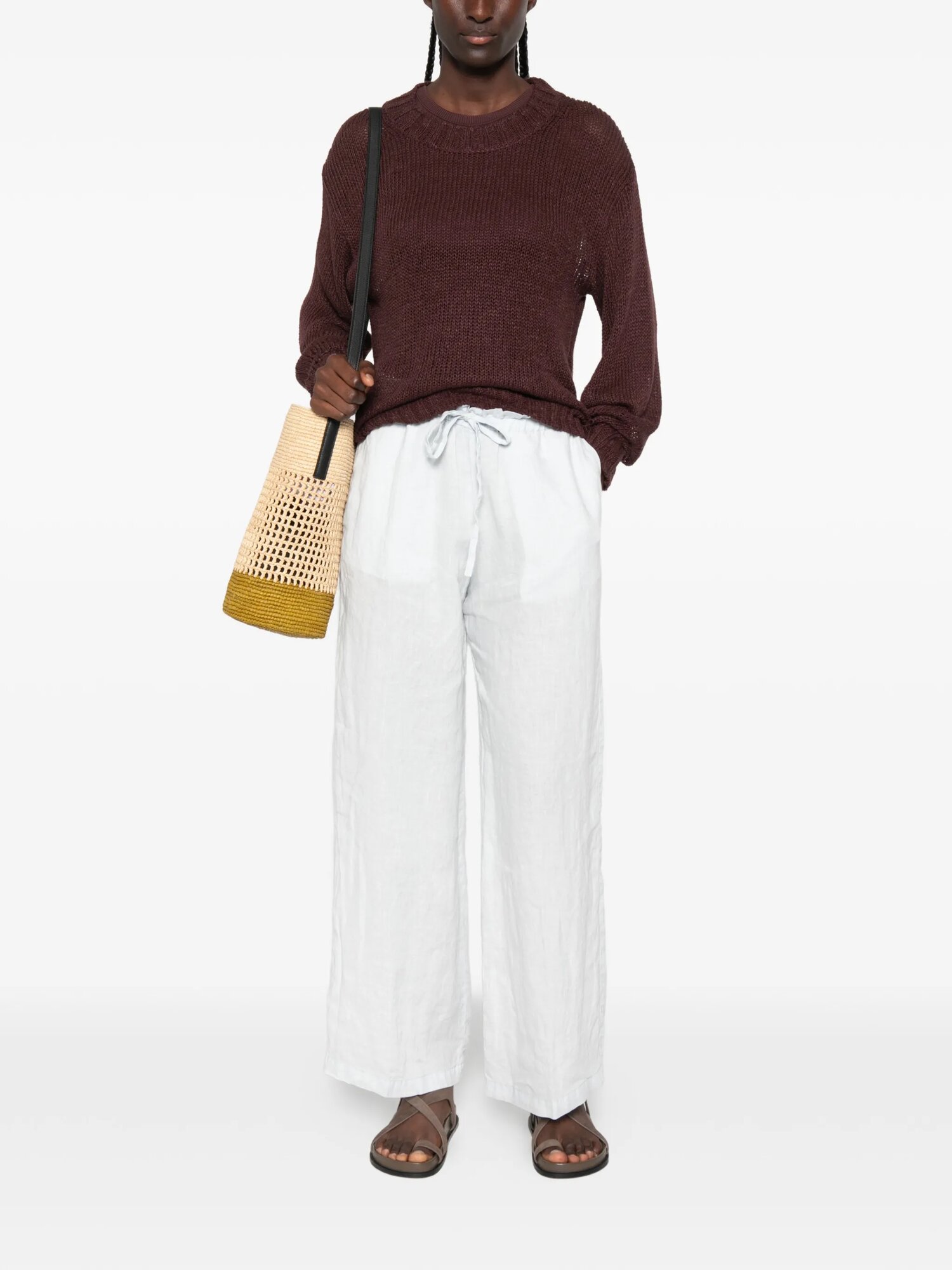 Брюки James Perse Linen trousers, размер 46 — фото 1