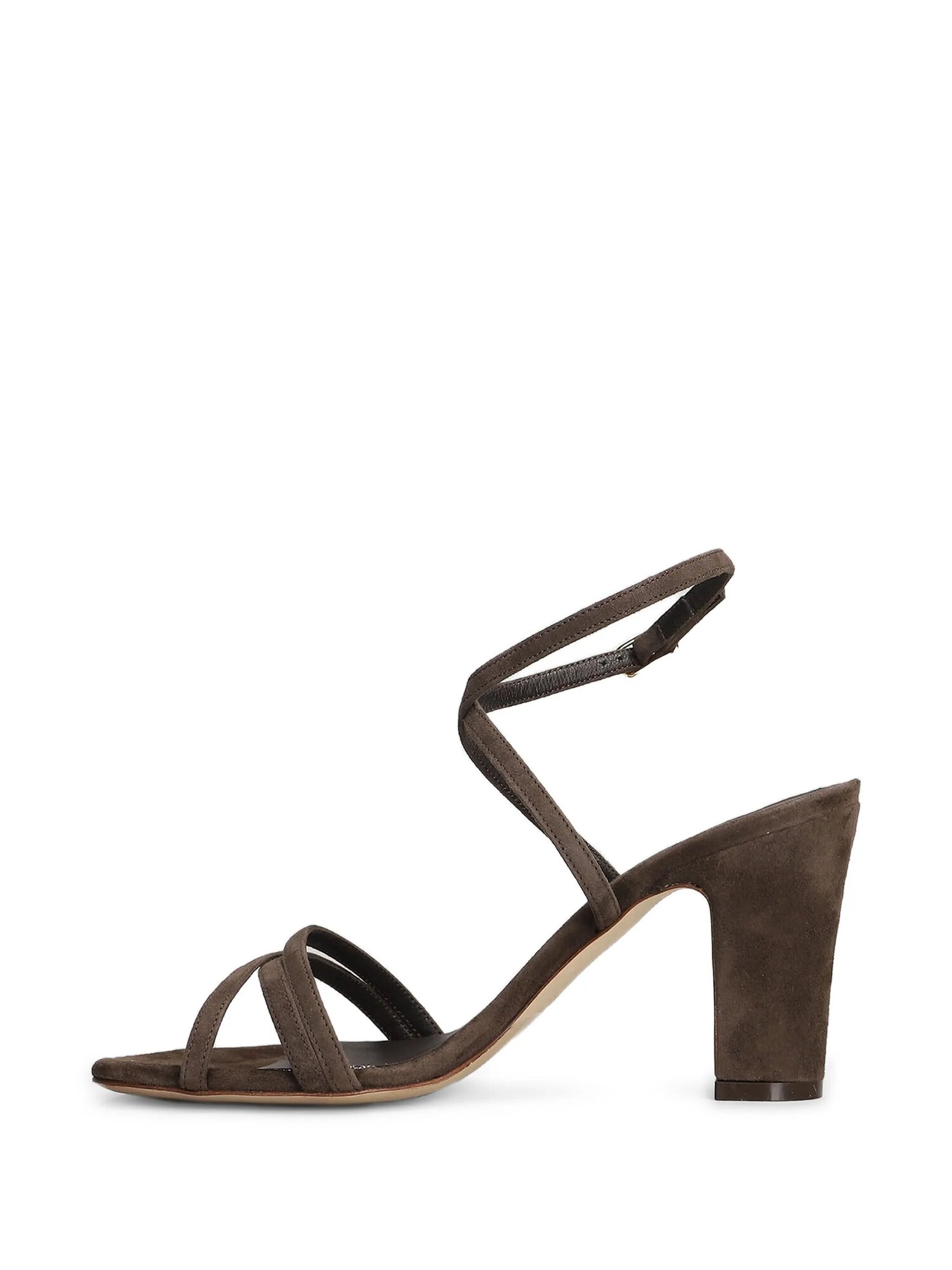 Босоножки Julie Dee Buckle-fastening crossover-strap sandals, размер 39, коричневый — фото 1