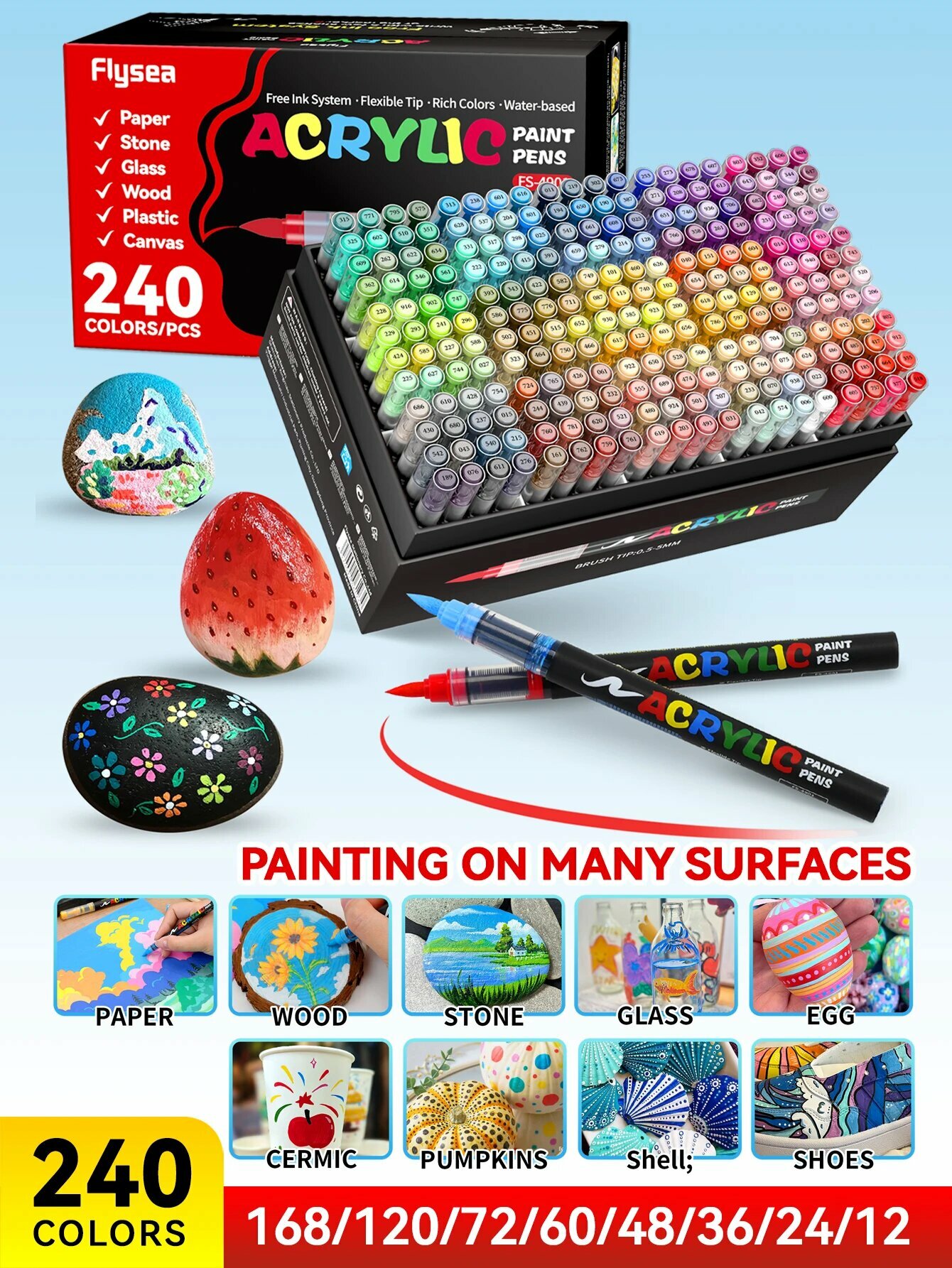 Маркеры для рисования Direct Liquid Acrylic Paint Markers 24Color — фото 1