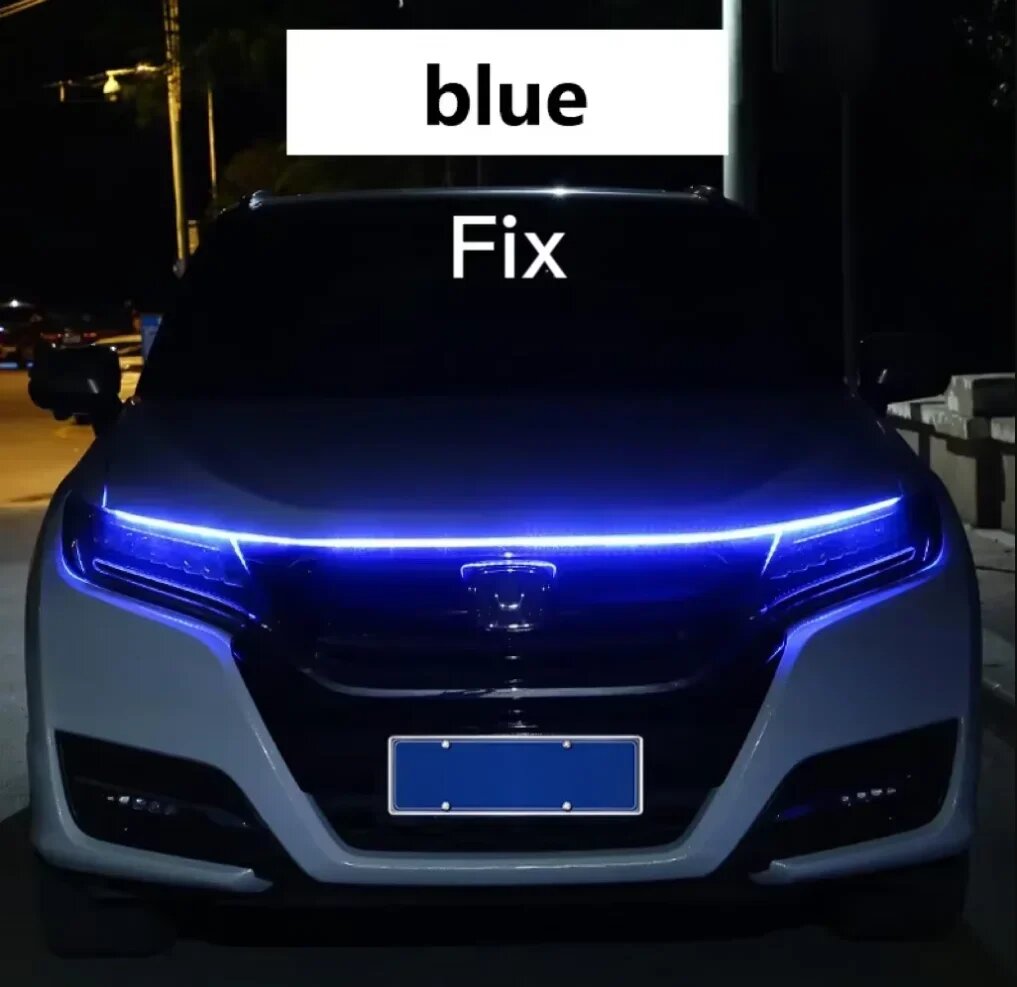 Автомобильная Светодиодная Лента Для Капота Scan Launch, Гибкая Декоративная Лампа, Blue, 180cm