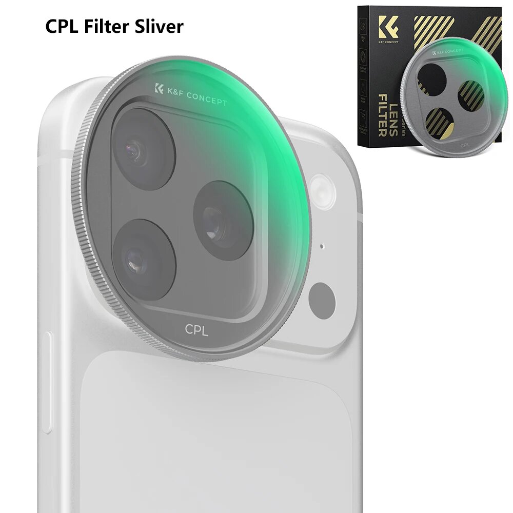 CPL фильтр для iPhone 14/15/16/17 Pro, Sliver