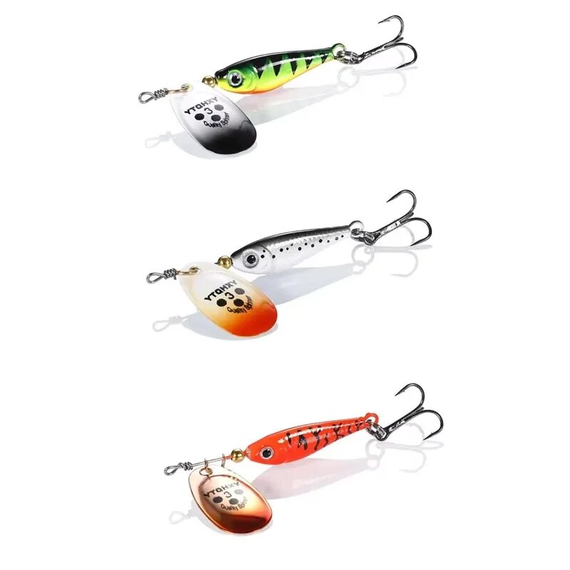 Вращающиеся металлические блесны для рыбалки Origin 11-20г 20g , Mix 3pcs