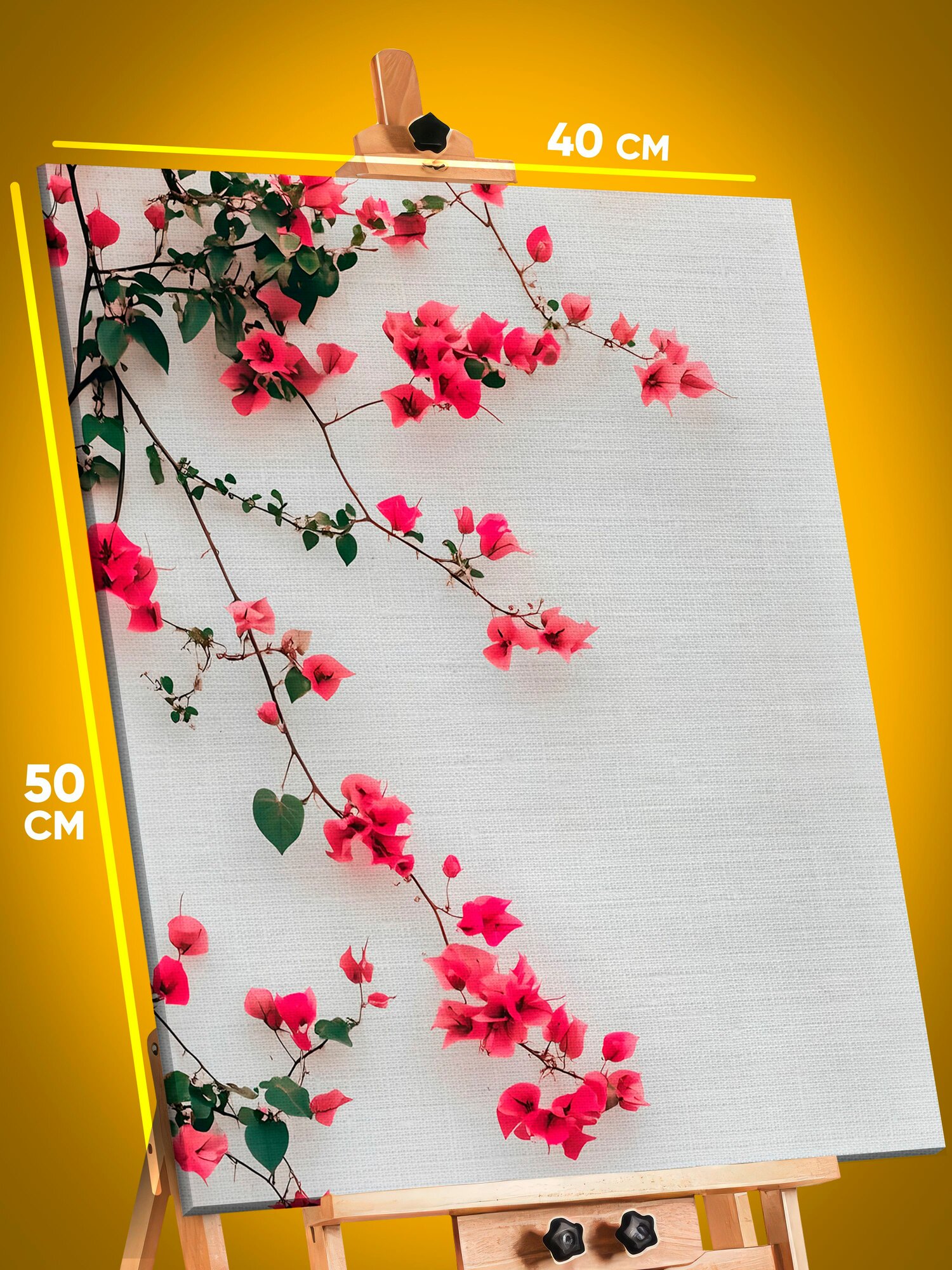 Картина на стену Цветы бугенвиллия 40x50