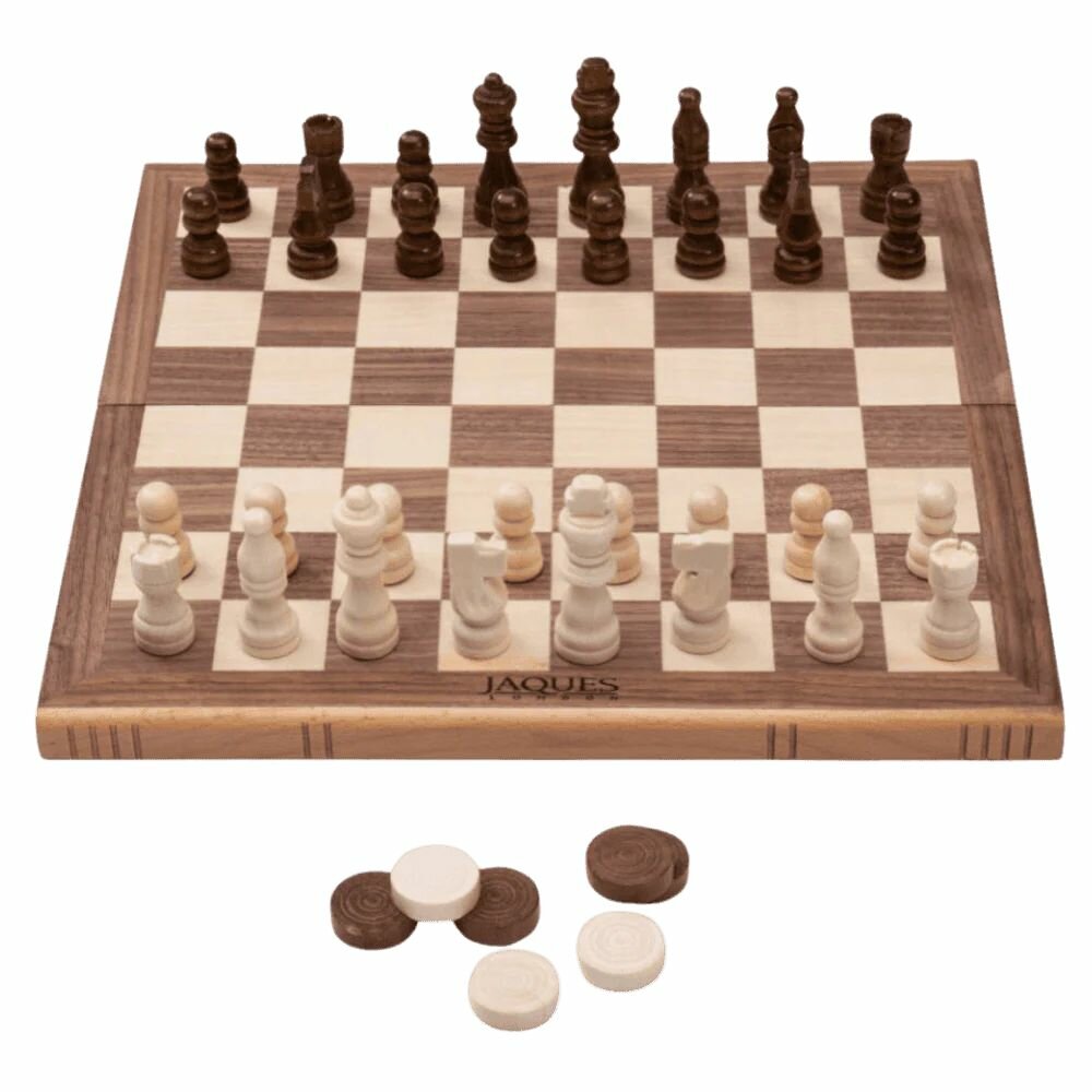 Jaques London Шахматный набор Chess Draughts & Backgammon Set