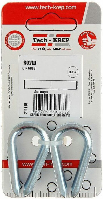 Tech-Krep Коуш DIN6899 М4 2 шт - ярлык 102751