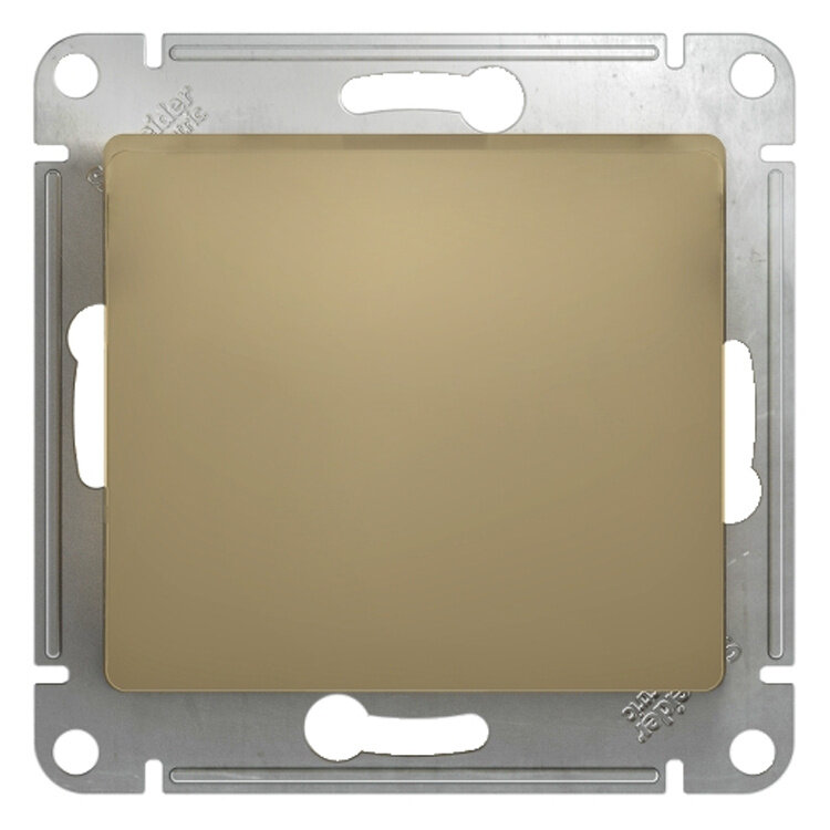 Schneider Electric GLOSSA 1-клавишный выключатель, сх.1, 10АХ, , титан GSL000411