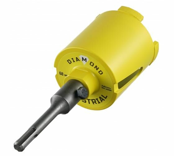 Коронка алмазная по бетону 68 мм SDS+ Diamond Industrial DIDCC68