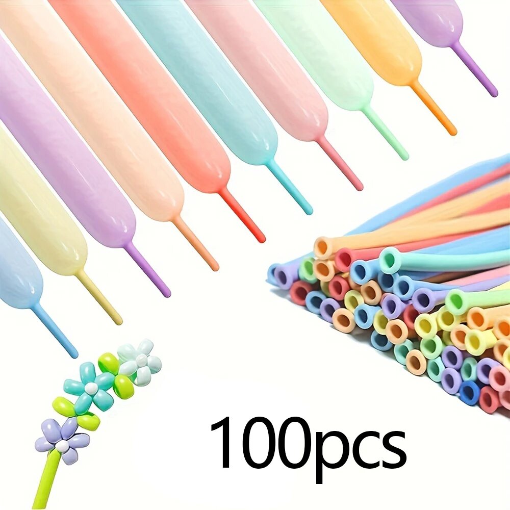 Воздушные шары-макароны животные 60/100 шт. 100PCs