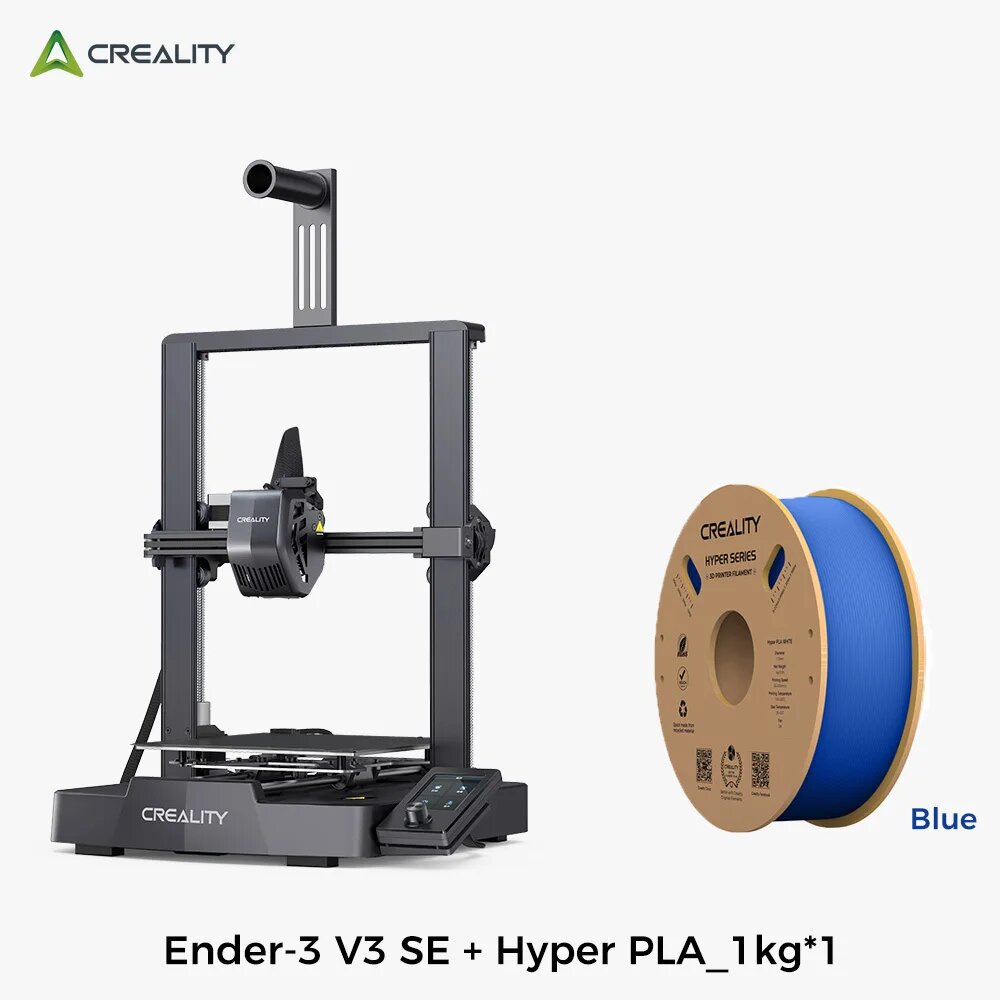 3D-принтер Creality Ender 3 V3 SE 250 мм/с CR Touch автоматическая уравнивание Sprite-экструдер Двойная Z-ось и Y-ось Автоматическая загрузка филамента