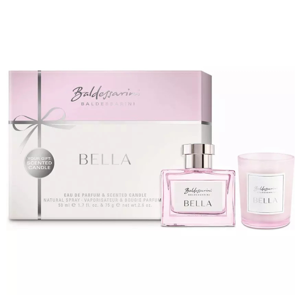 Baldessarini Bella Set 50 мл парфюмерная вода + свеча, женские, цветочные