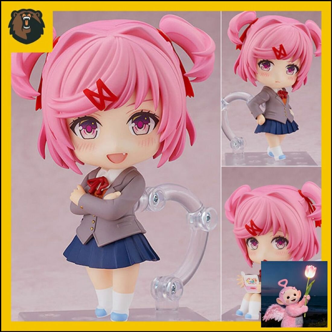 Фигурка Нендороид Доки Доки Литературный Клуб Нацуки / Doki Doki LiteratureClub Natsuki Подарки для болельщиков (10 см) 2077