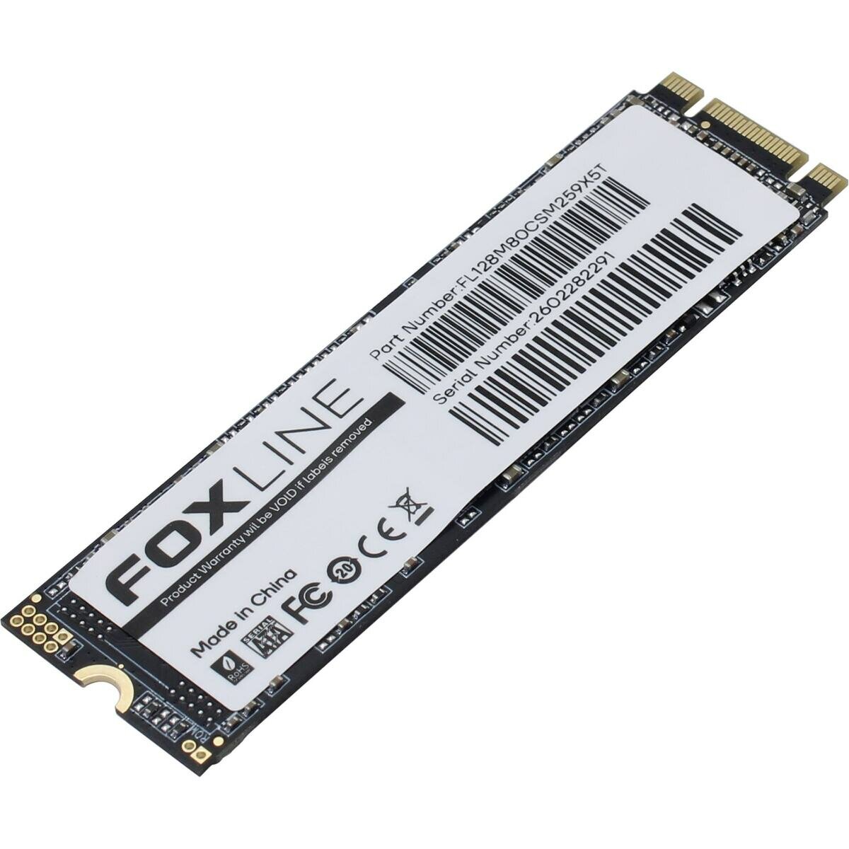 FL128M80CSM259X5T 128 Гб M.2 SATA M.2 Type 2280 M Key, TBW 80, 0.9 DWPD