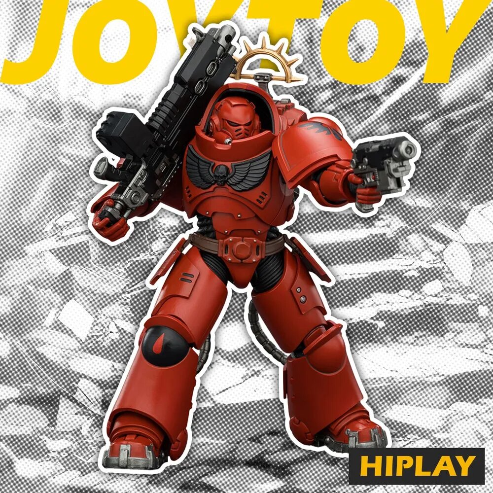 HIPLAY JOYTOY Warhammer 40000 Кровавые ангелы Тяжелый Терминатор с тяжелой болт-винтовкой и болт-пистолетом JT03660 1/18