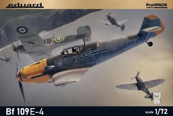 Сборная модель 1/72 Messerschmitt Bf-109E-4 ProfiPACK edition (Eduard kits)7033