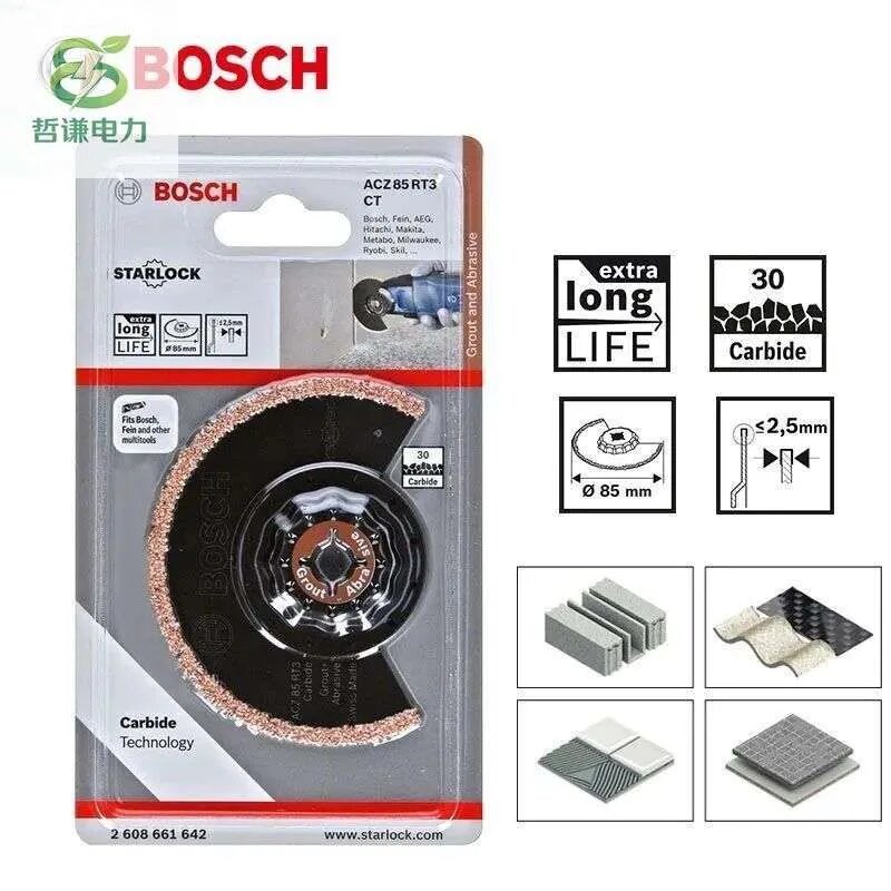 Твердосплавная затирка и абразивное лезвие Bosch StarLock ACZ 85 RT3 для реставратора
