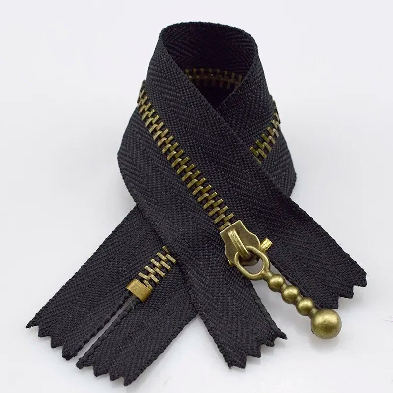 Металлические молнии Meetee 12/15/20 см Черный, A4-15-Blcak-Bronze, 15cm