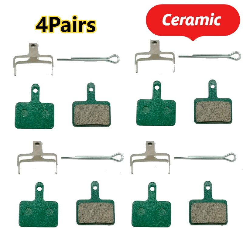 Керамические тормозные колодки Green для SHIMANO 2/4/6/8/10 пар Ceramic 4Pairs